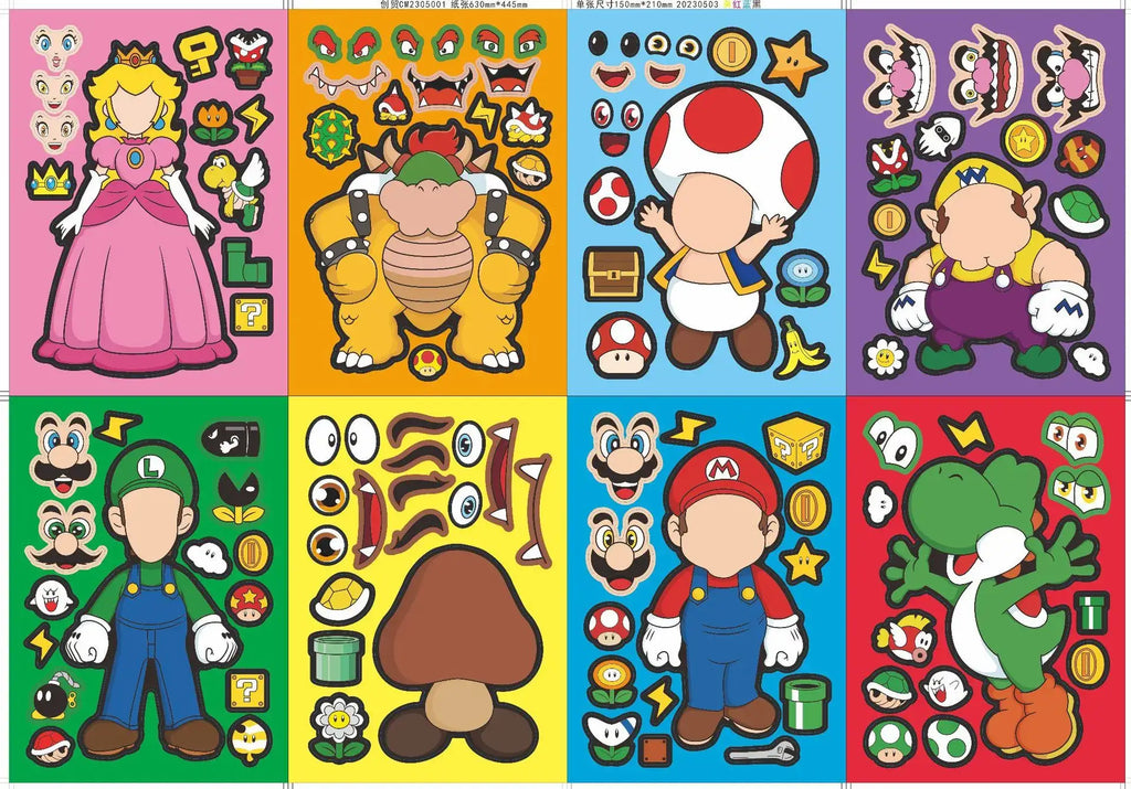 Super Mario Bros Stickers - Toy– Enjouet