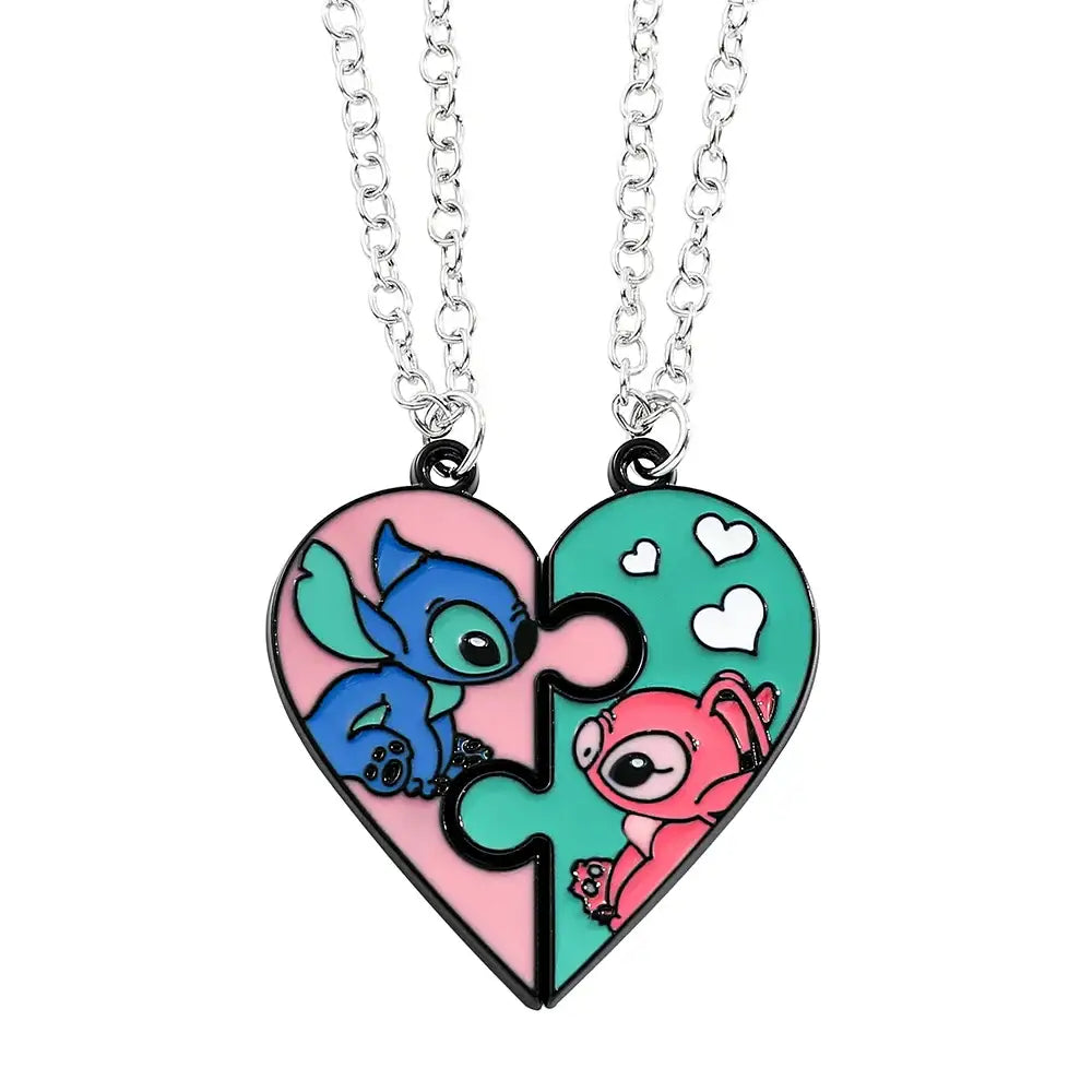 Disney Stitch and Angie Necklace Unique Love Jewelry– Enjouet