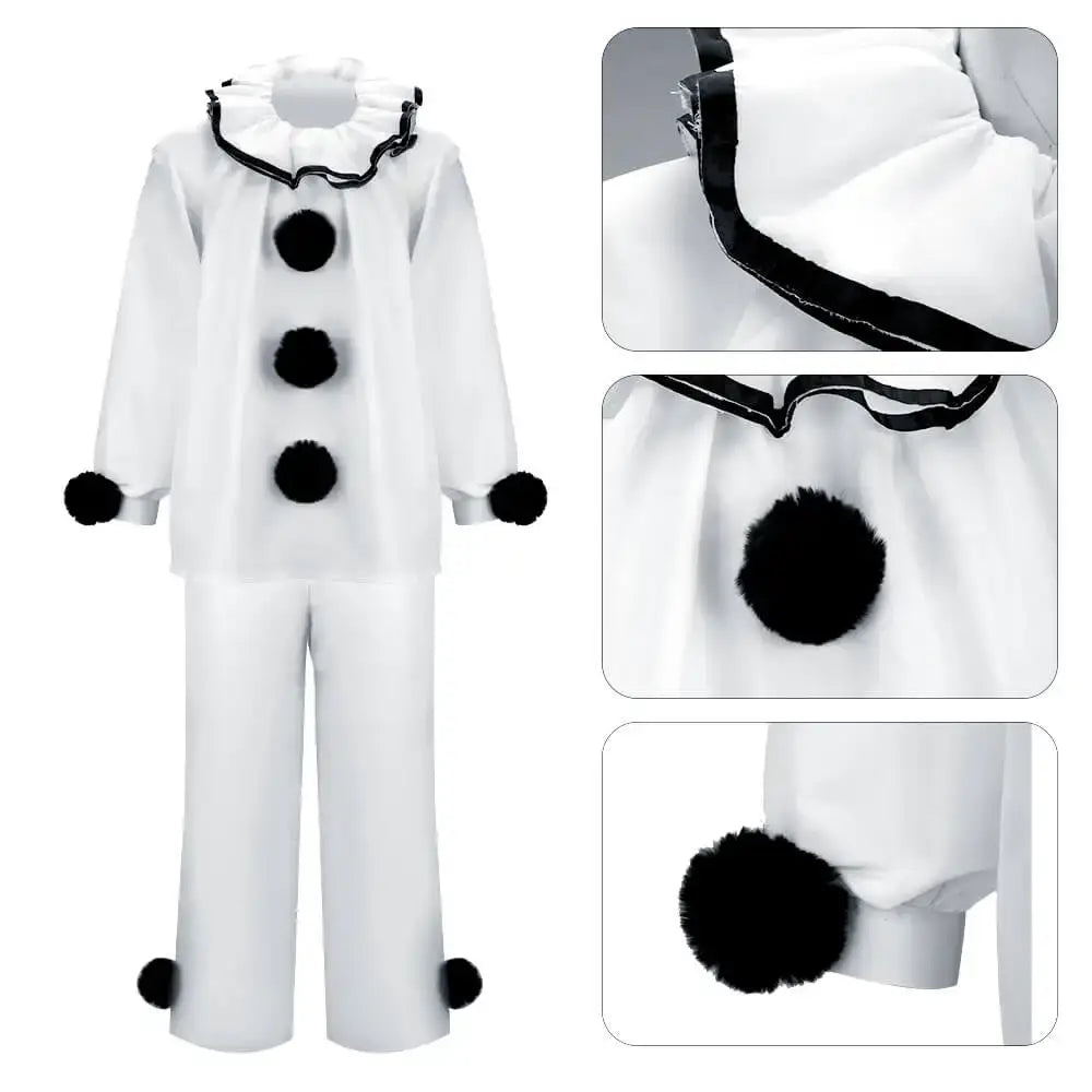 Horror Pierrot Clown Halloween Costume– Enjouet