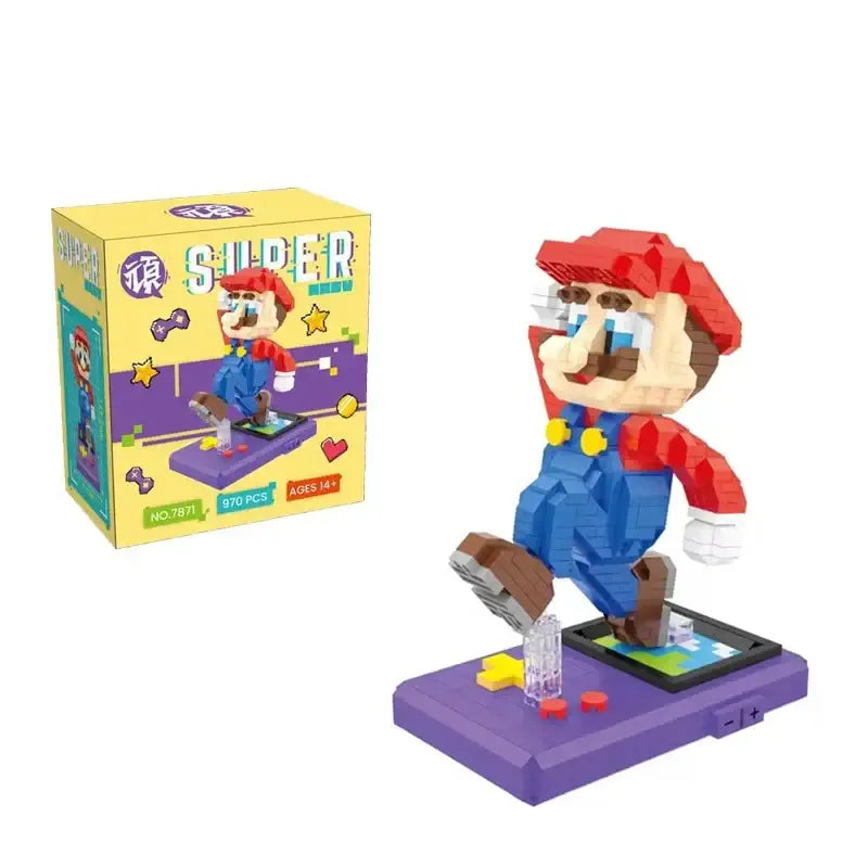 Figurine Micro blocs Super Mario Yoshi à assembler– Enjouet
