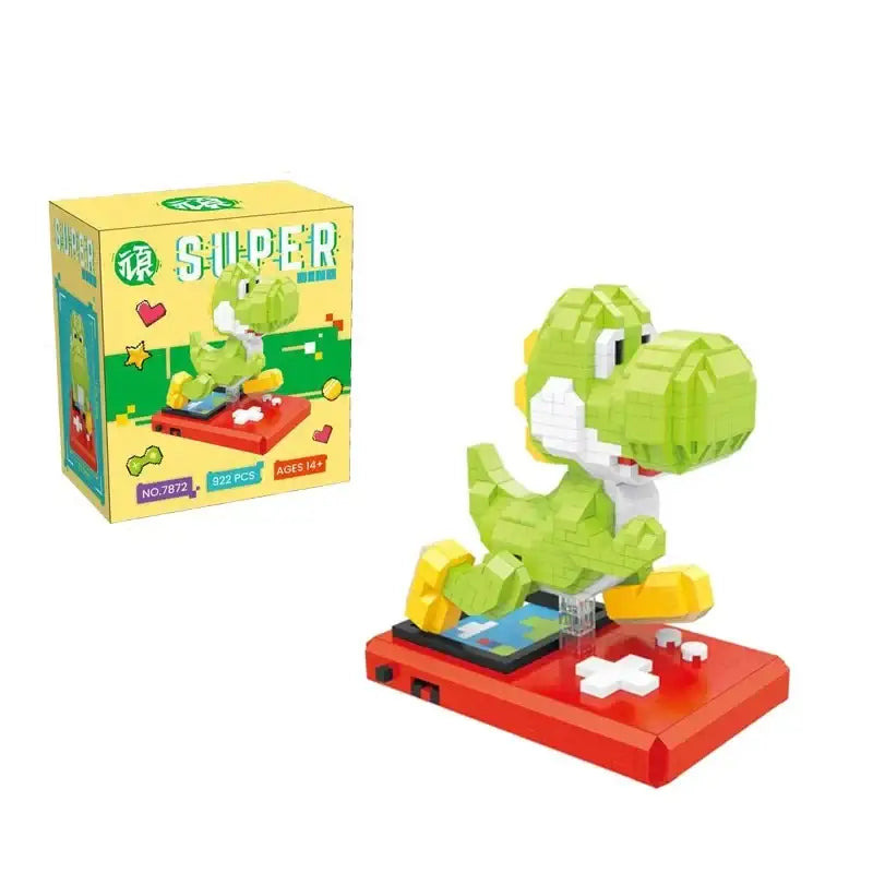 Figurine Micro blocs Super Mario Yoshi à assembler– Enjouet