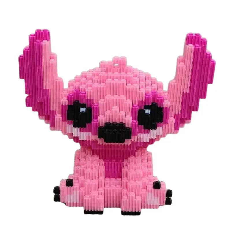 Nano Block Stitch Bleu Rose à Assembler– Enjouet