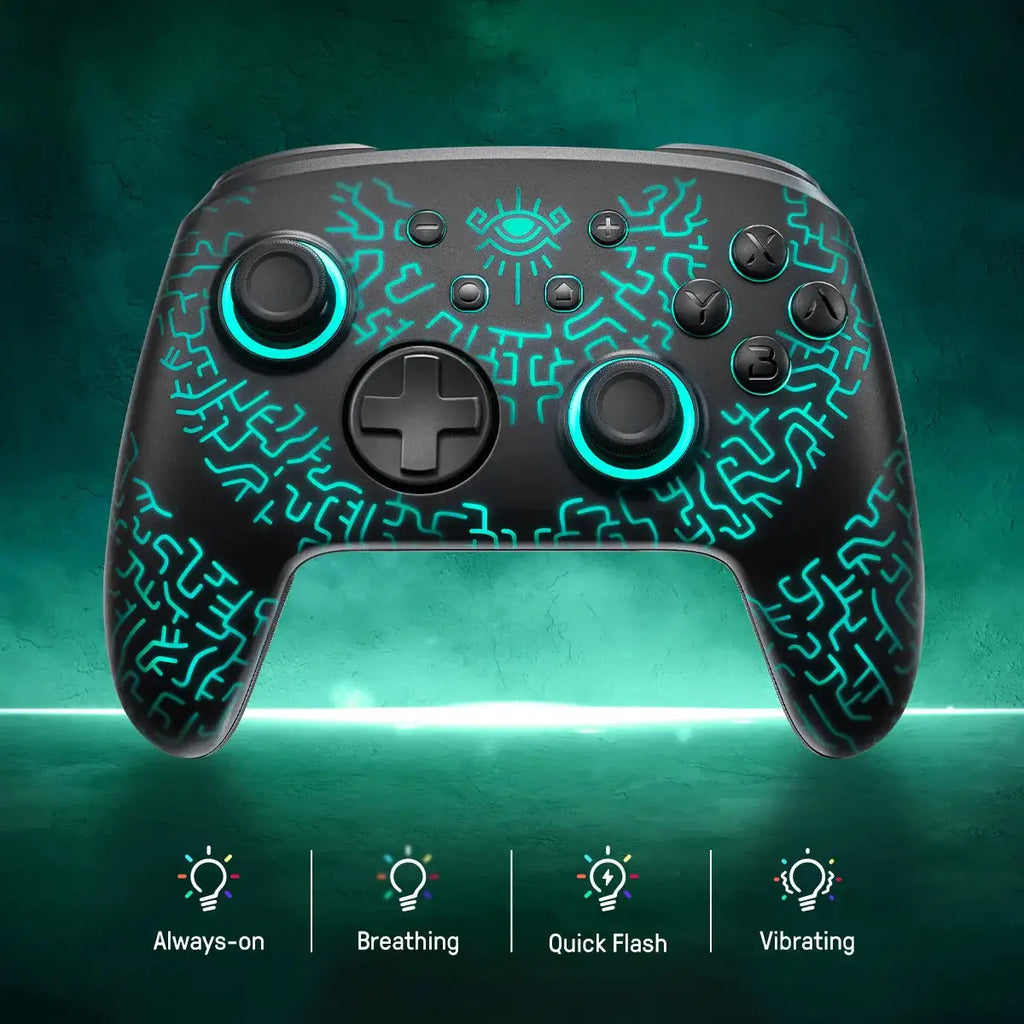 Manette Pro Switch 2 Zelda Bluetooth LED 7 couleurs– Enjouet