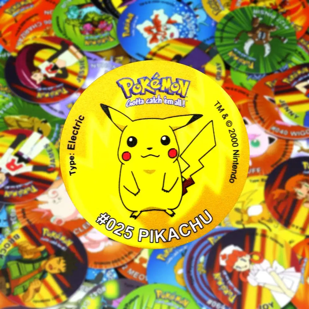 Pogs Tazos Pokémon: Nostalgic Round Cards– Enjouet