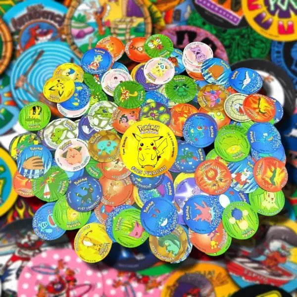 Pogs Tazos Pokémon: Nostalgic Round Cards– Enjouet