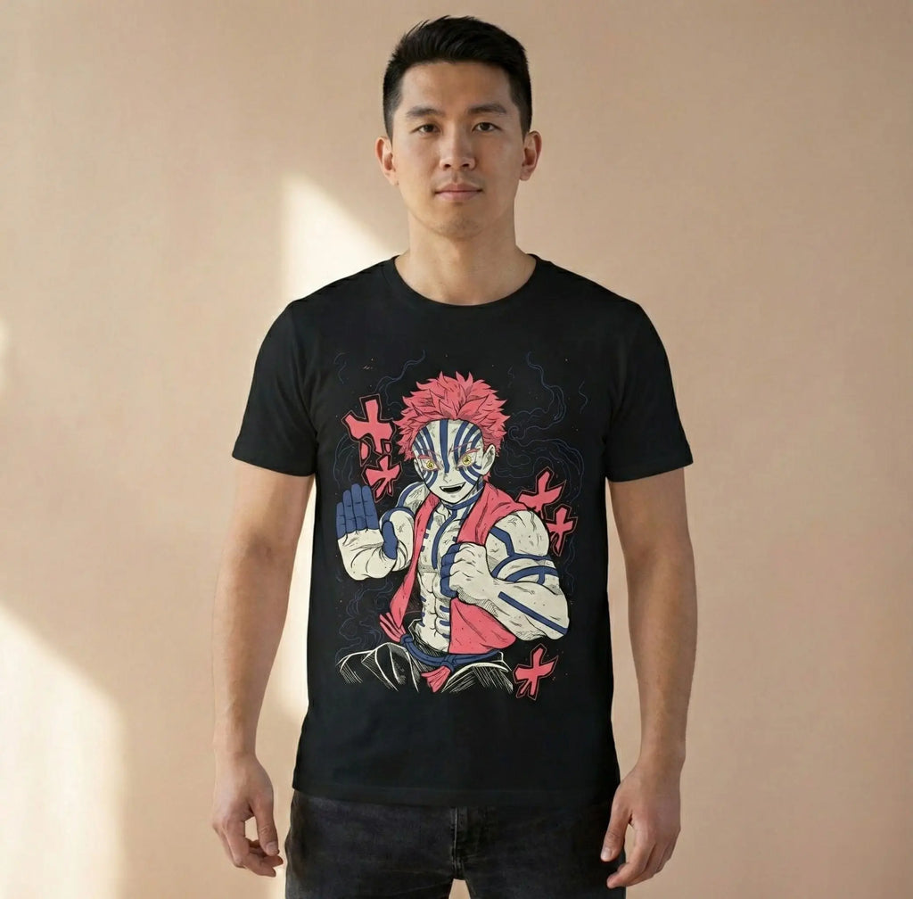 T-shirt Demon Slayer Akaza Kimetsu no Yaiba– Enjouet